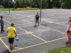 Four Square Rules and Winning Strategies - Kick the Can